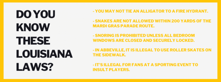 Louisiana Laws You Should Know - Blaine Barrilleaux